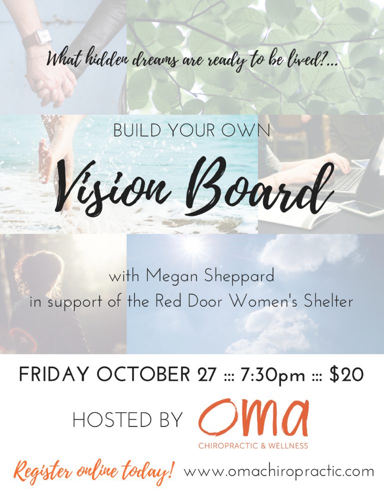 Vision Board workshop - poster | Riverside Toronto