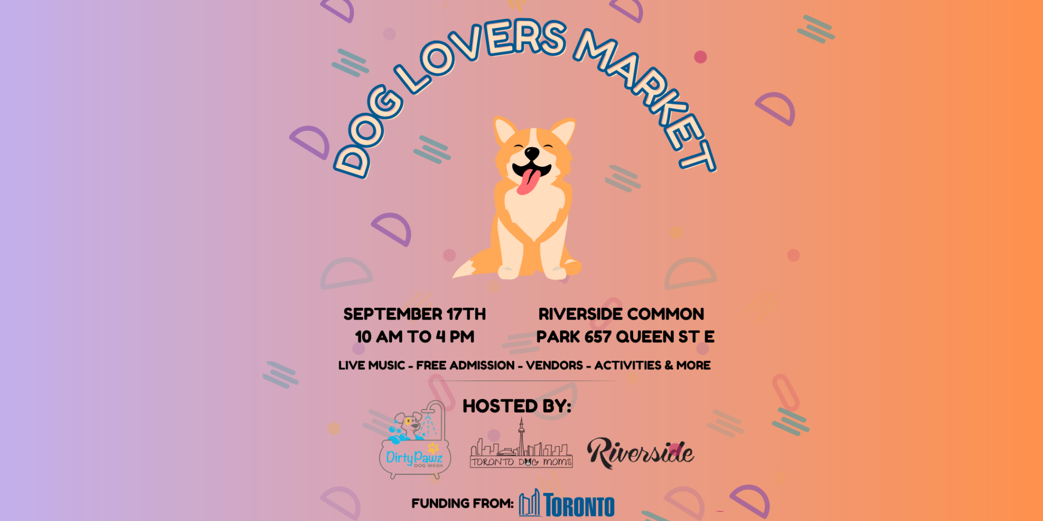 RIVERSIDE C'MON SUNDAYS: September 17th - Dog Lovers' Market ...