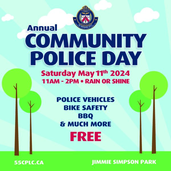 Police Day Poster 2024 4x4 | Riverside Toronto