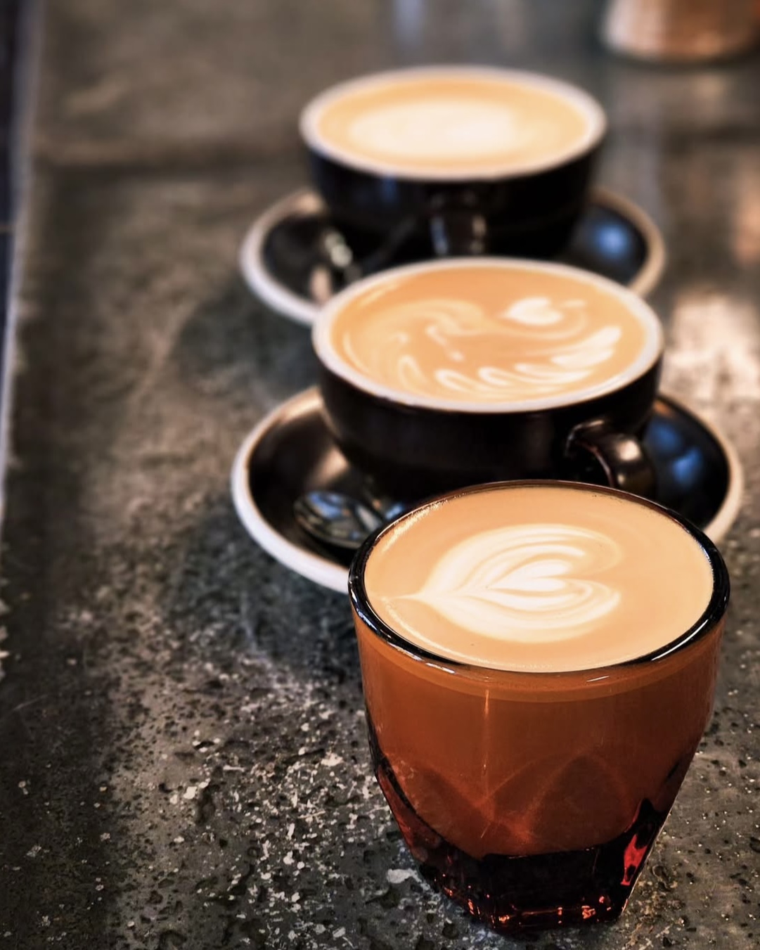 Amber coffee flight | Riverside Toronto