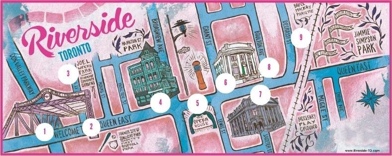 TOUR: Riverside Landmarks and Hidden Gems | Riverside Toronto